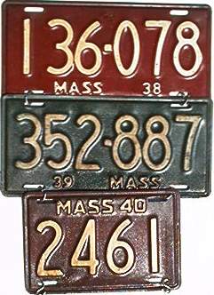 Massachusetts License Plates